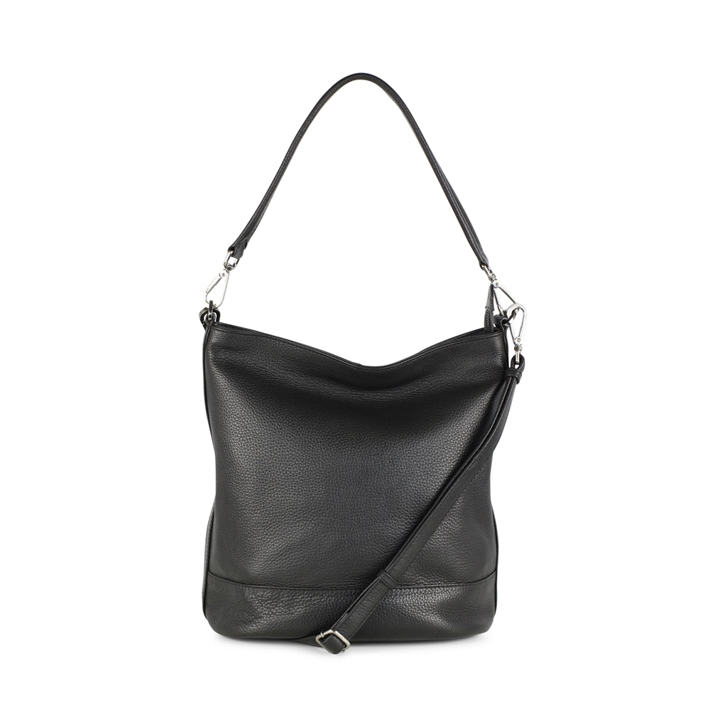 Ulrika shoulder bag. Leather bag. Black. Markberg – Ermidio